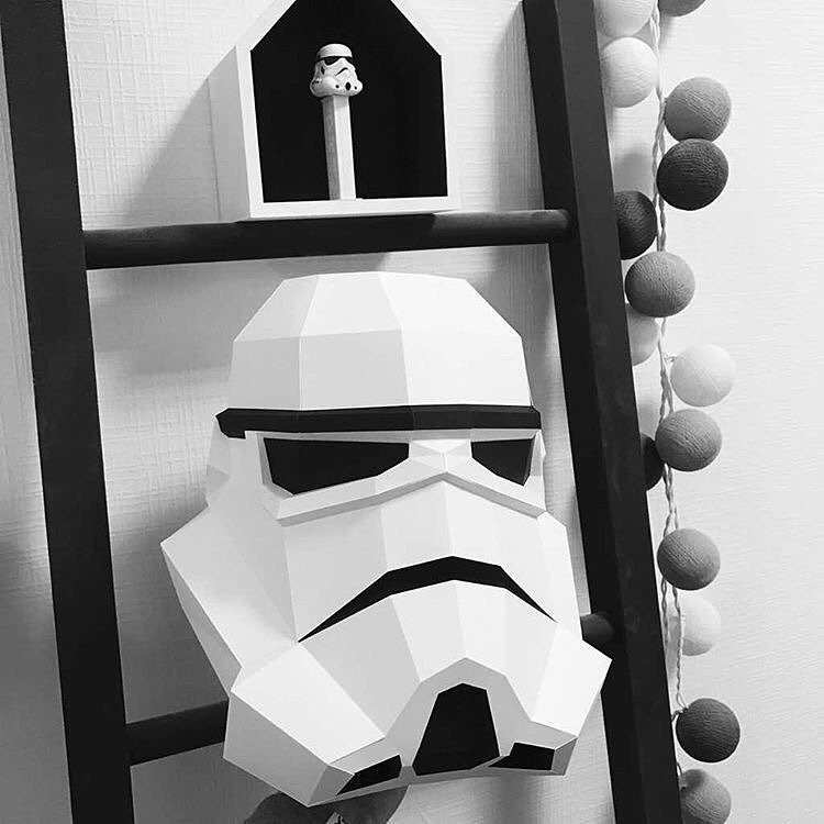 Star Wars Stormtrooper Head: Digital Files for Papercraft. Printable ...