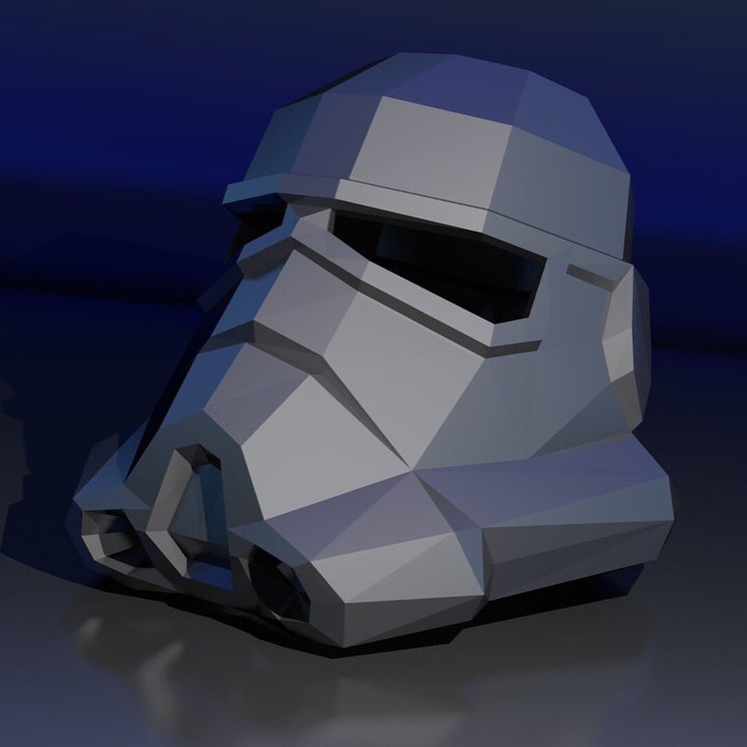 Star Wars Stormtrooper Head: Digital Files for Papercraft. Printable ...