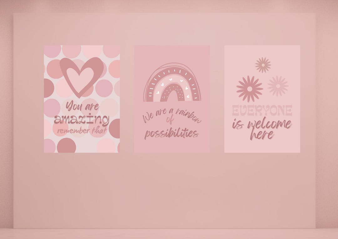 Classroom Posters “we Are a Rainbow of Possibilities” Inspirational ...