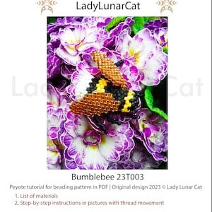 Beading Tutorial Bumblebee Step by Step Instruction - Etsy