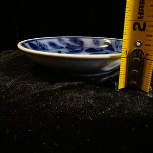 Antique Flow Blue Spinach Leaf Brushstroke Finger Bowl - Etsy