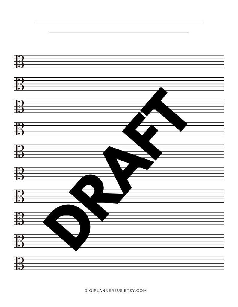 Sheet Music Bundle Printable • Digital Music Score PDF Collection for ...