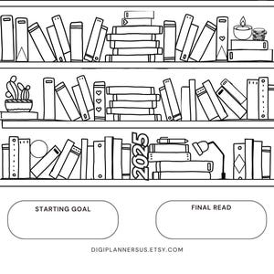 100 Book Challenge 8x11 Reading Challenge Printable & Digital School ...