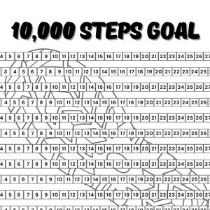 Fitness Goals Planner: 10K Step Tracker & Running Log | Printable ...