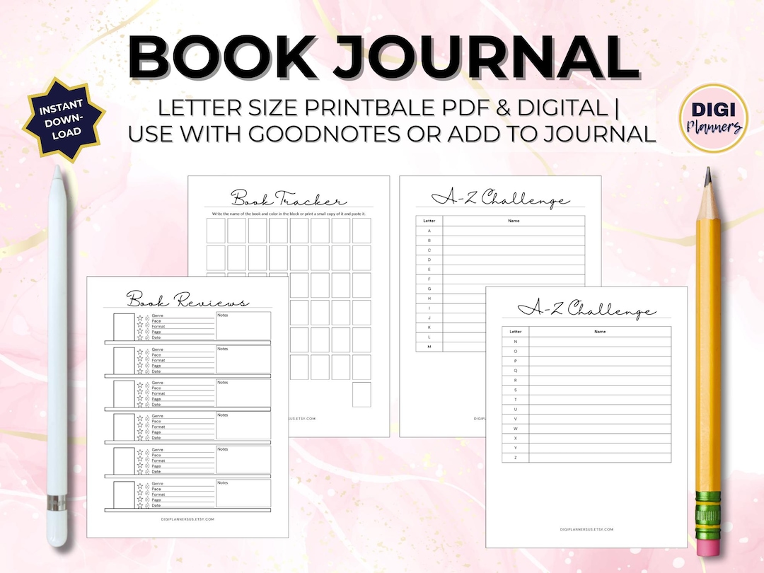 Book Journal & Reading Tracker for Teachers Kids and Bookworms ...