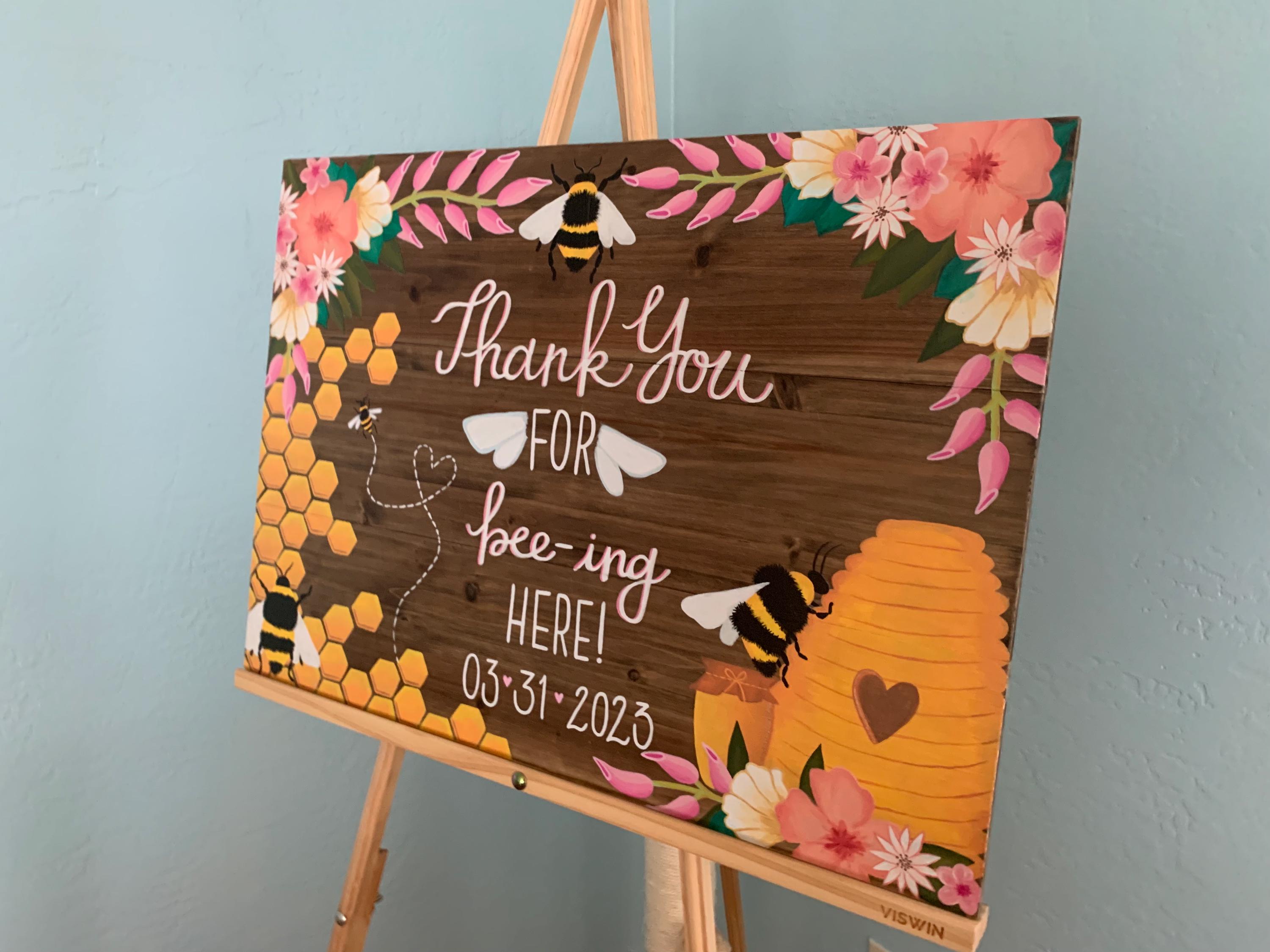 Custom Hand-painted Thank You Sign - Personalized Event Decor - Fully ...