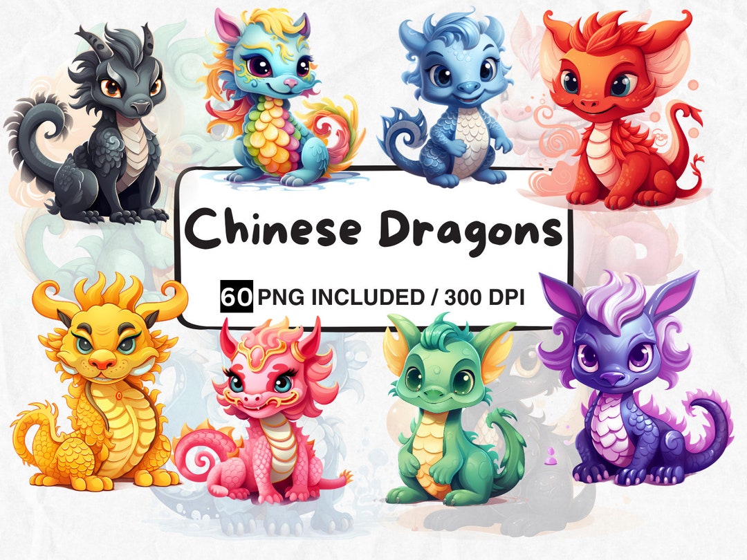60 Colourful Chinese Baby Dragon Clipart, Dragon Png, Dragon Clipart ...