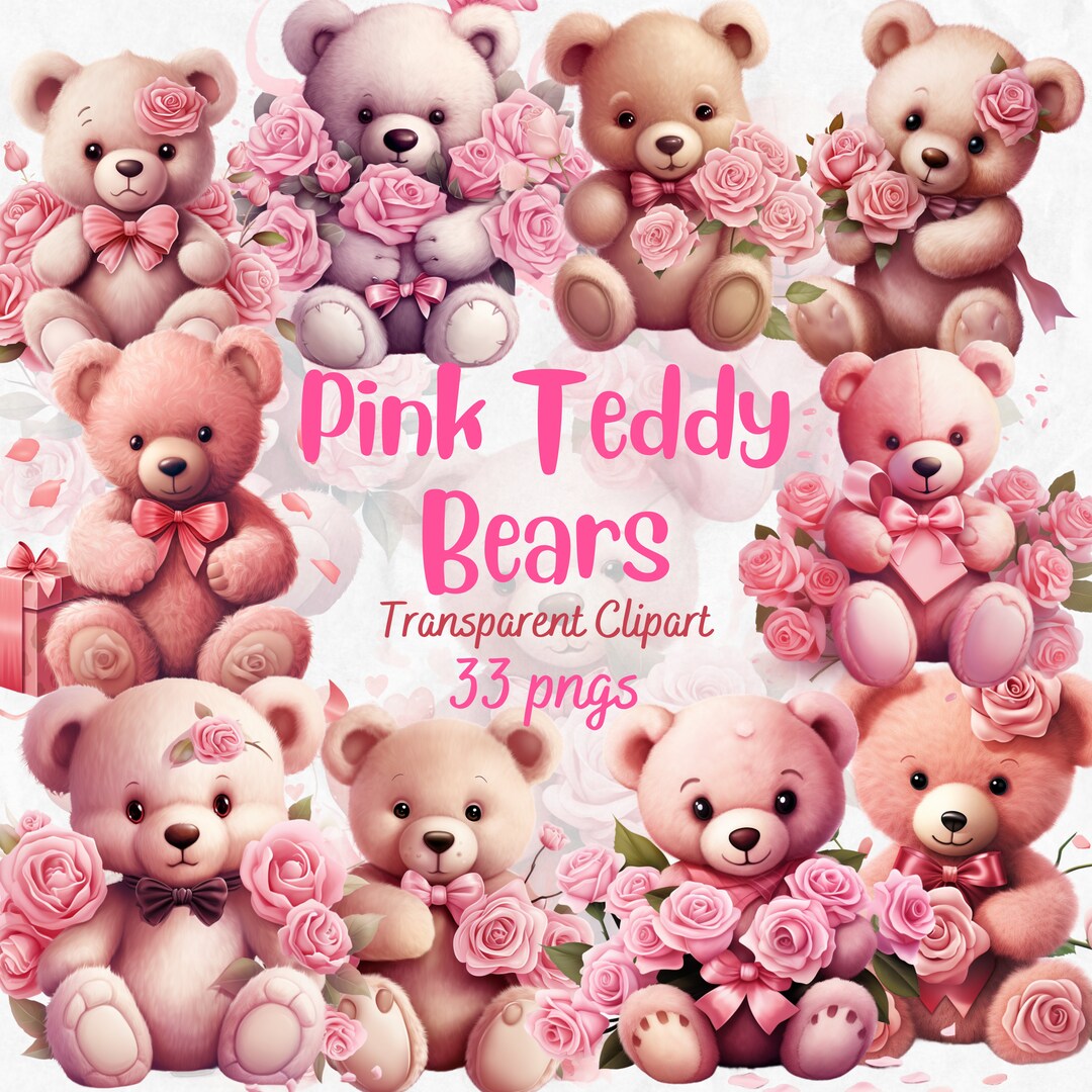 Newborn Pink Teddy Bear Baby Shower Nursery Decor 33 Cute Style ...