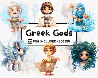 Geometrical Greek Mythology PNG - Etsy