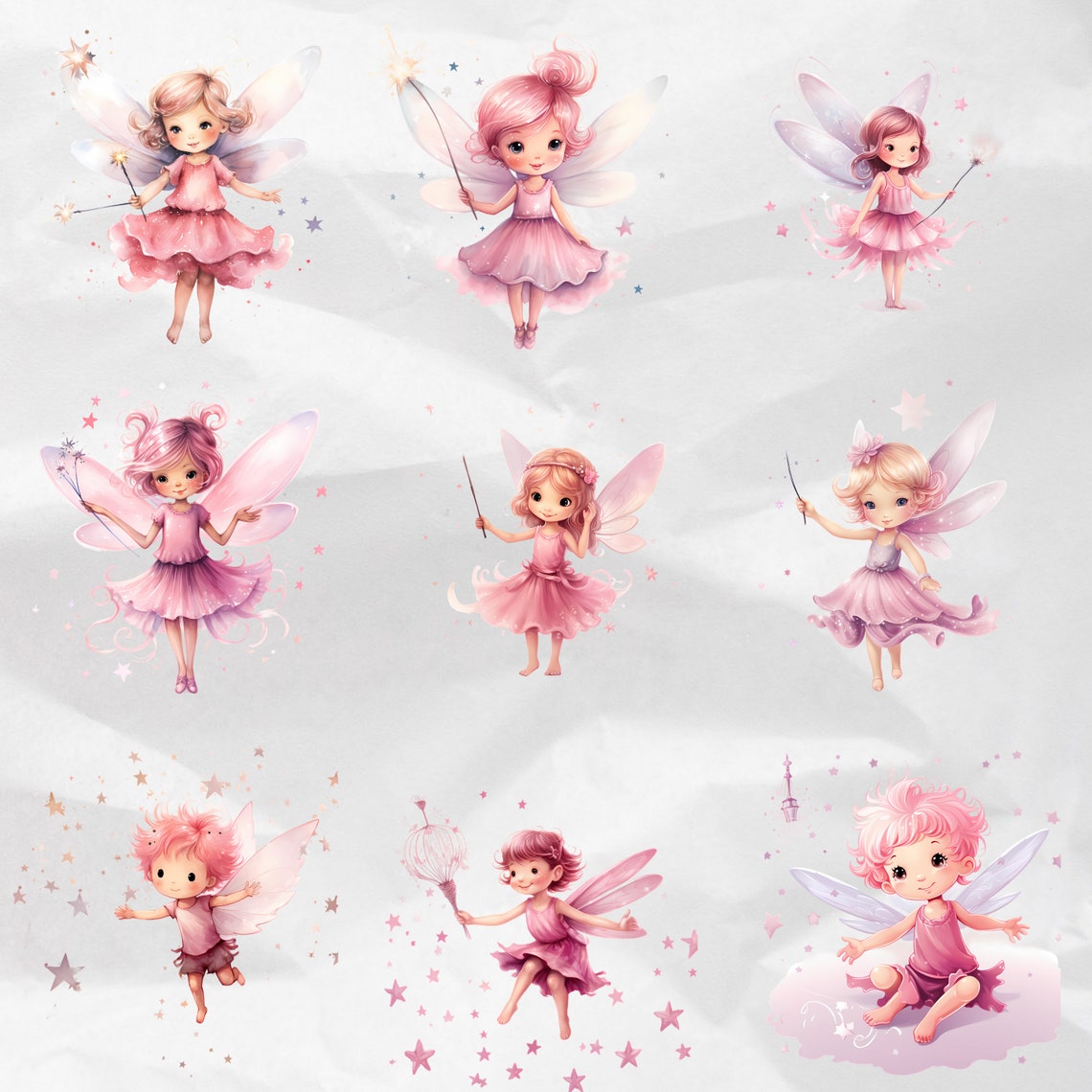 Watercolour Pink Fairy Clipart 43 PNG, Fairies Png, Fantasy Art, Fairy ...
