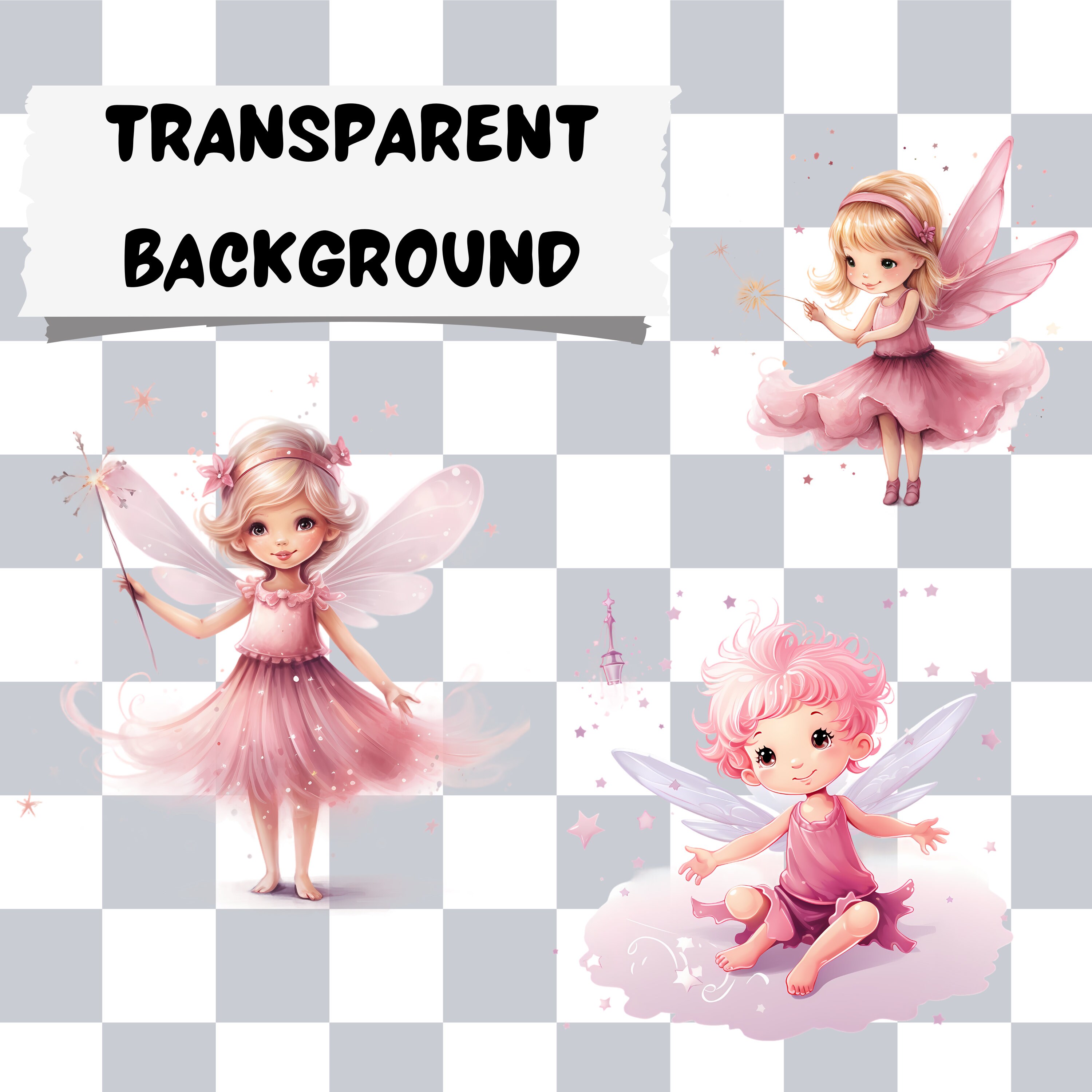 Watercolour Pink Fairy Clipart 43 PNG, Fairies Png, Fantasy Art, Fairy ...