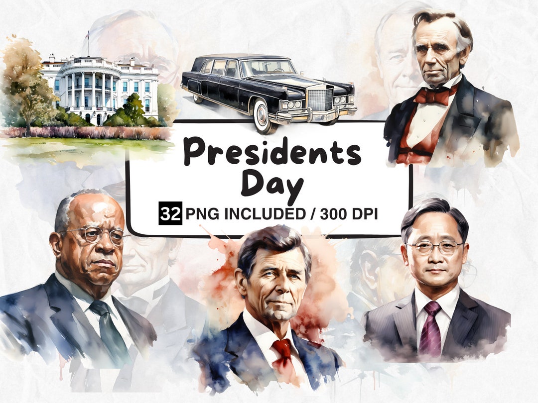 32 Presidents Day Clipart, US Presidents of America, Abraham Lincoln ...