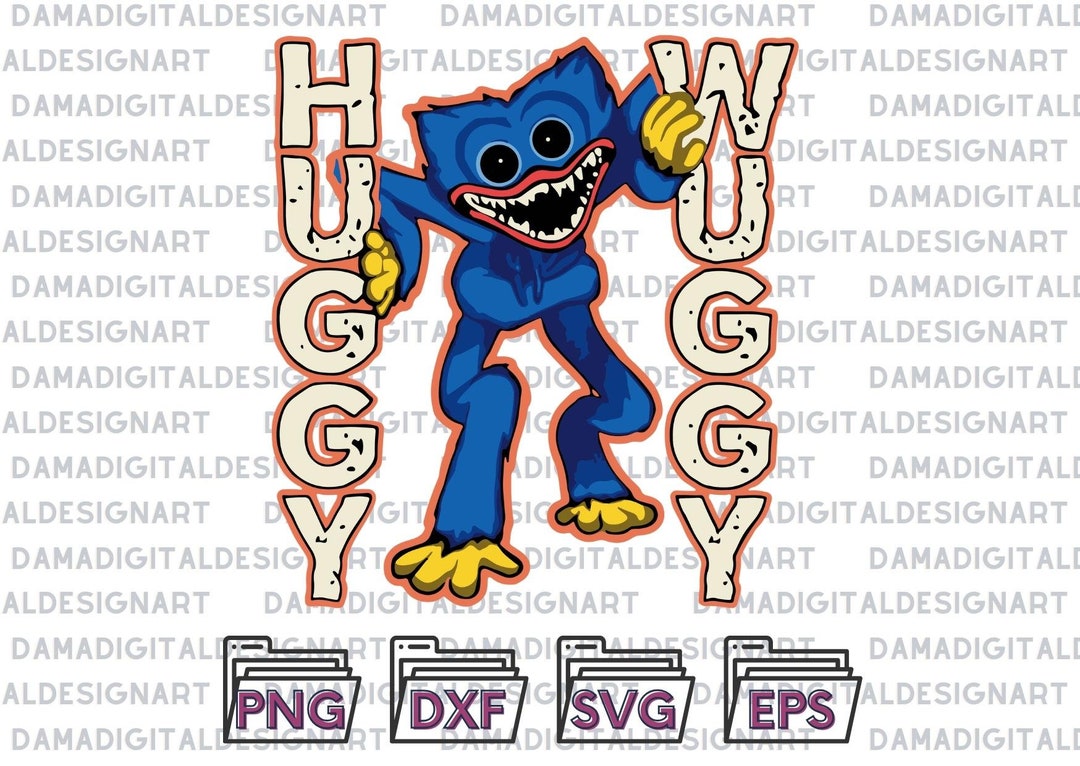 Huggy Wuggy SVG and PNG Cut Digital File Layered Digital Download ...