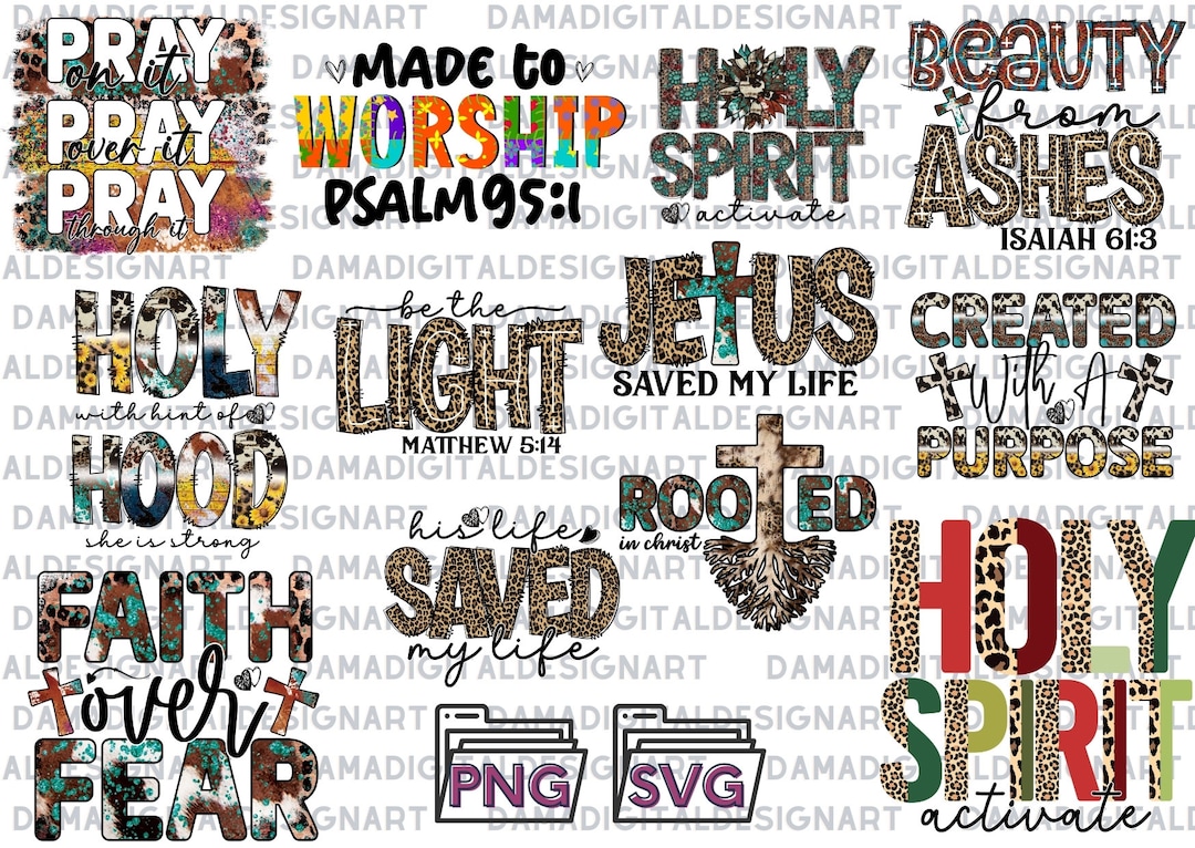 Christian Png Bundle, Christian Png, Bible Verse Png, Jesus Png, God ...