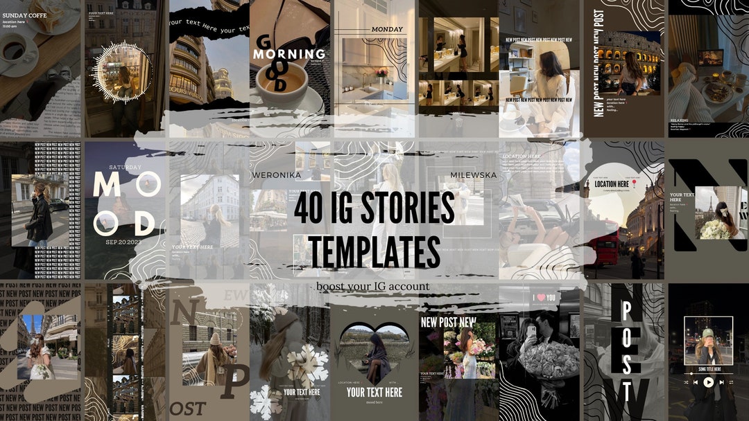 40 IG Story Templates - Etsy