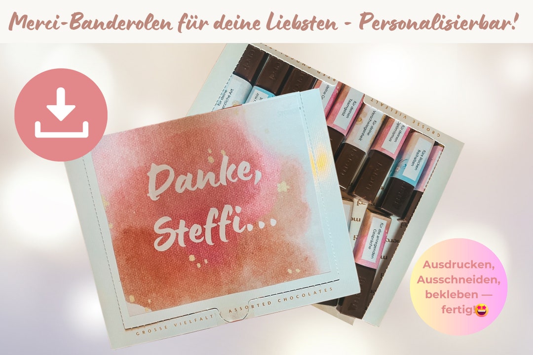 Personalized Merci Banderoles, Gift Colleague, Work Colleagues, Thank ...