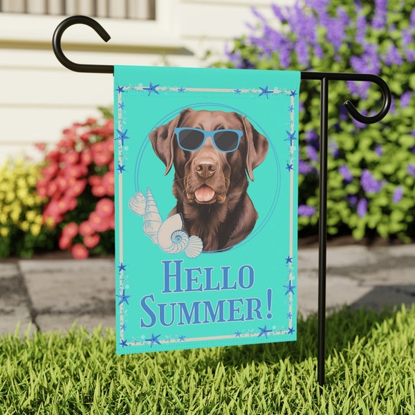 Chocolate Lab Flag - Etsy