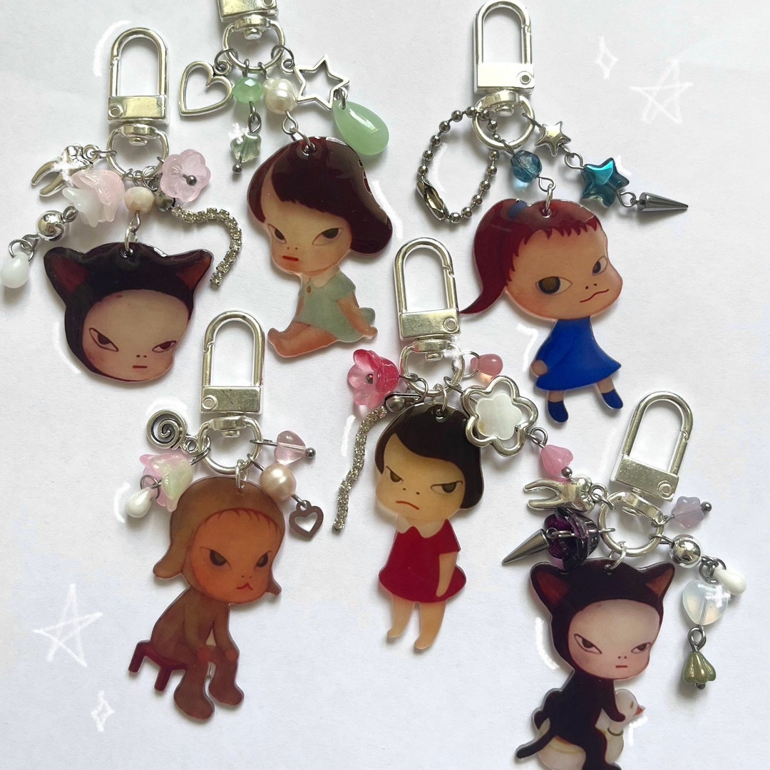 Yoshitomo Nara Beaded Keychains - Etsy Australia