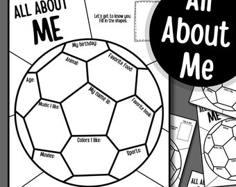 All About Me Worksheet: First Day of School Printable Activity (PDF) - Etsy