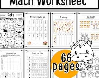 Math Worksheets - Etsy