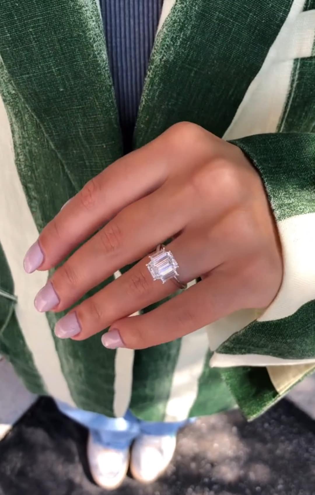 Moissanite Engagement Rings Emerald Cut