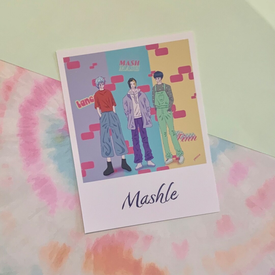 Polaroid Fanart Mashle lance, Finn, Mash - Etsy