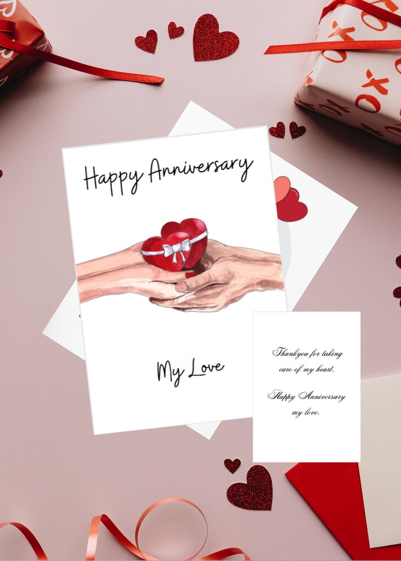 Happy Anniversary Card Romantic Card Anniversary Card For Wife Card