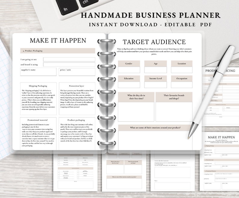 Handmade Business Planner Craft Planner for Handmade Craft Journal for ...