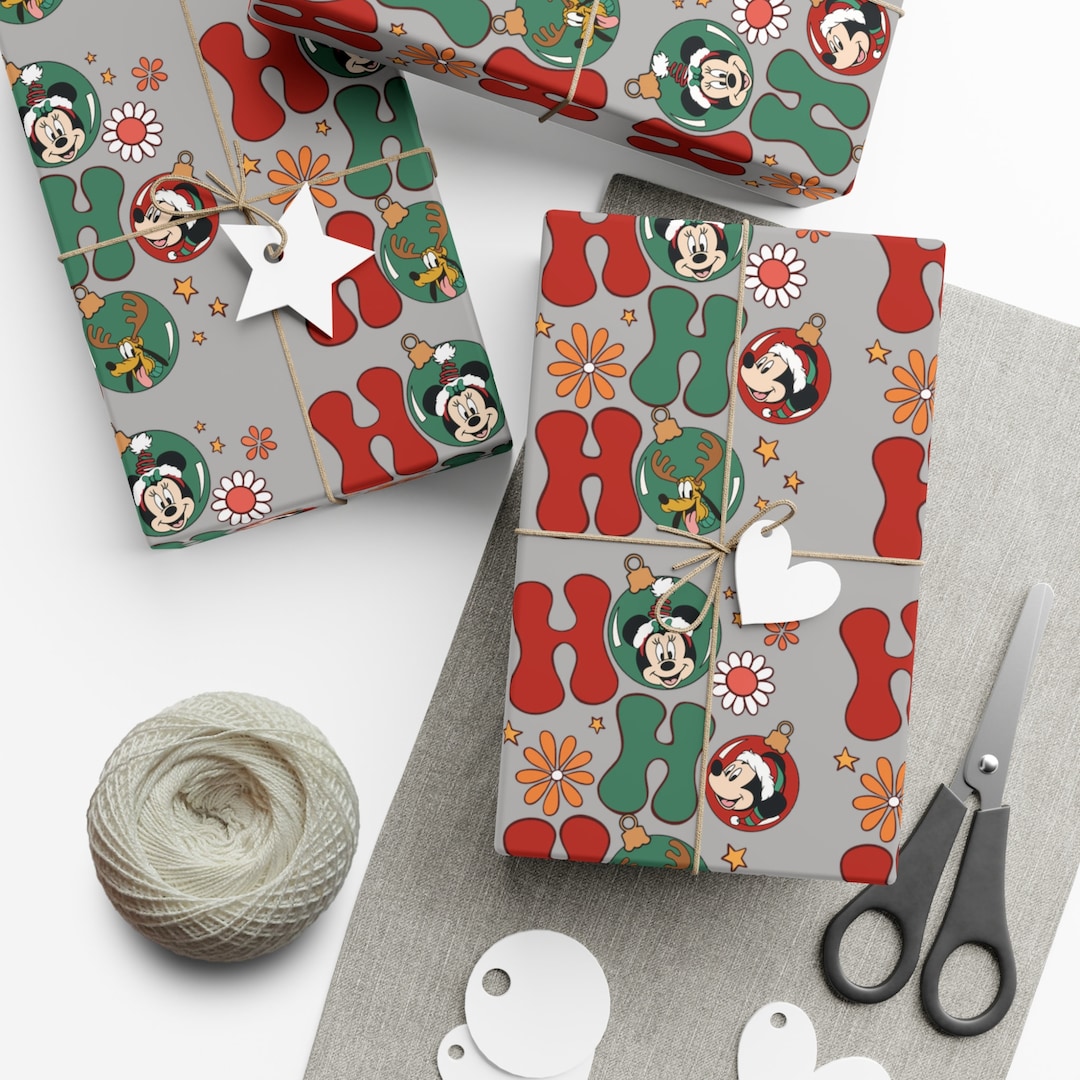 Micky and Friends Disney Christmas Wrapping Paper - Etsy