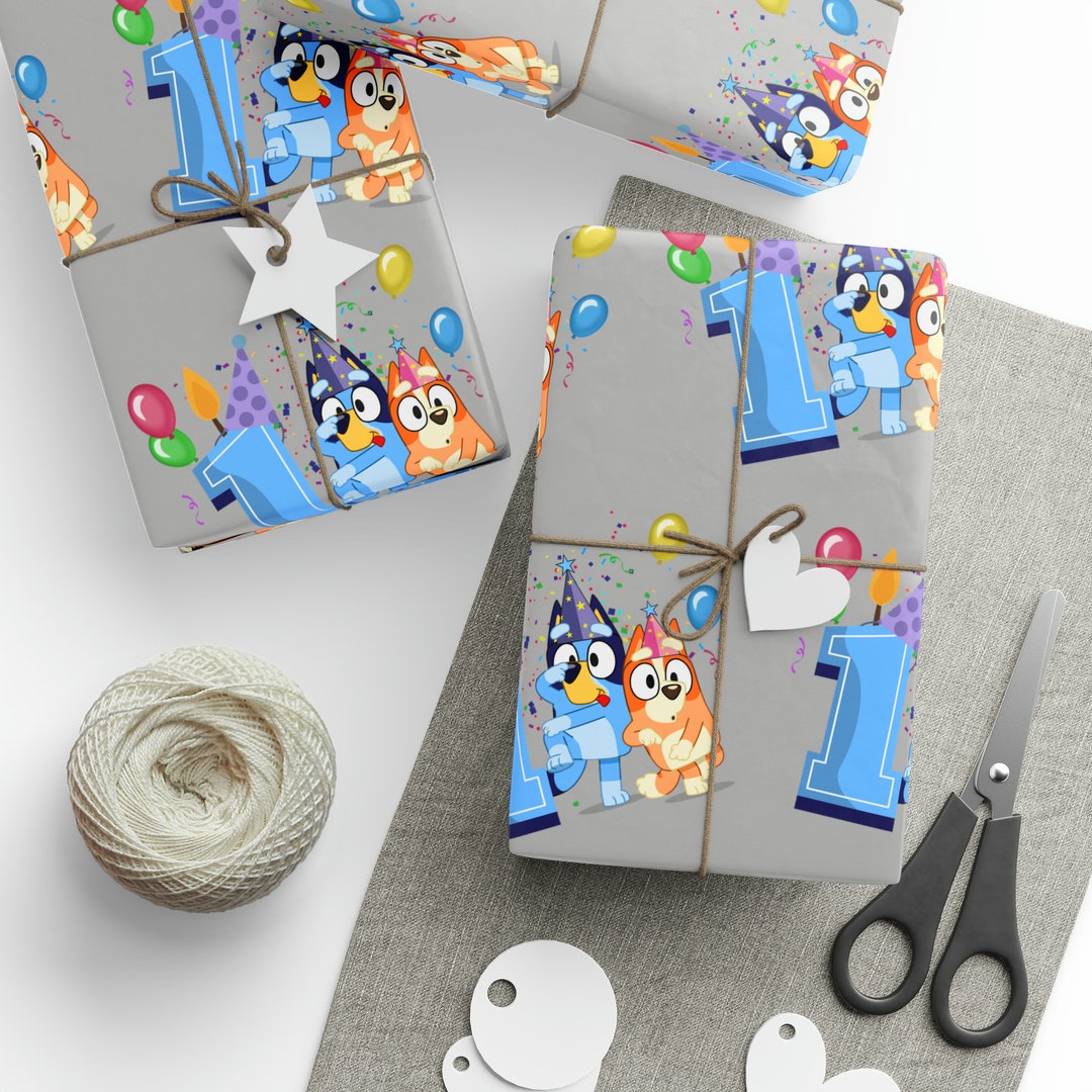 Custom Bluey Birthday Wrapping Paper - Etsy Australia