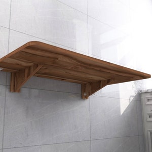 Wall Mount Folding Kitchen Table Small Space Foldable Table - Etsy Canada