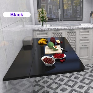 Wall Mount Folding Kitchen Table Small Space Foldable Table - Etsy Canada