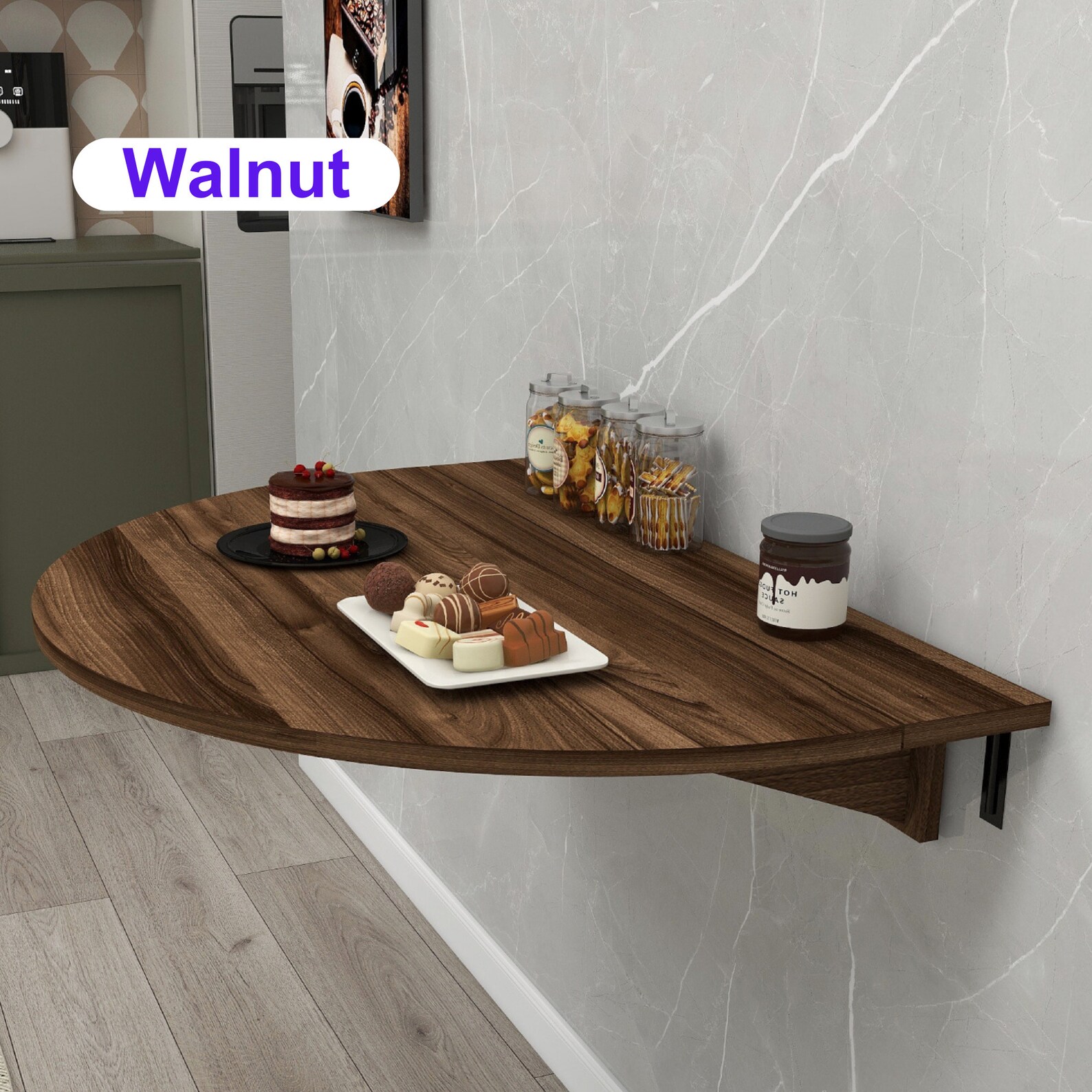 Wall Mount Kitchen Folding Table Space Saving Table Murphy - Etsy UK
