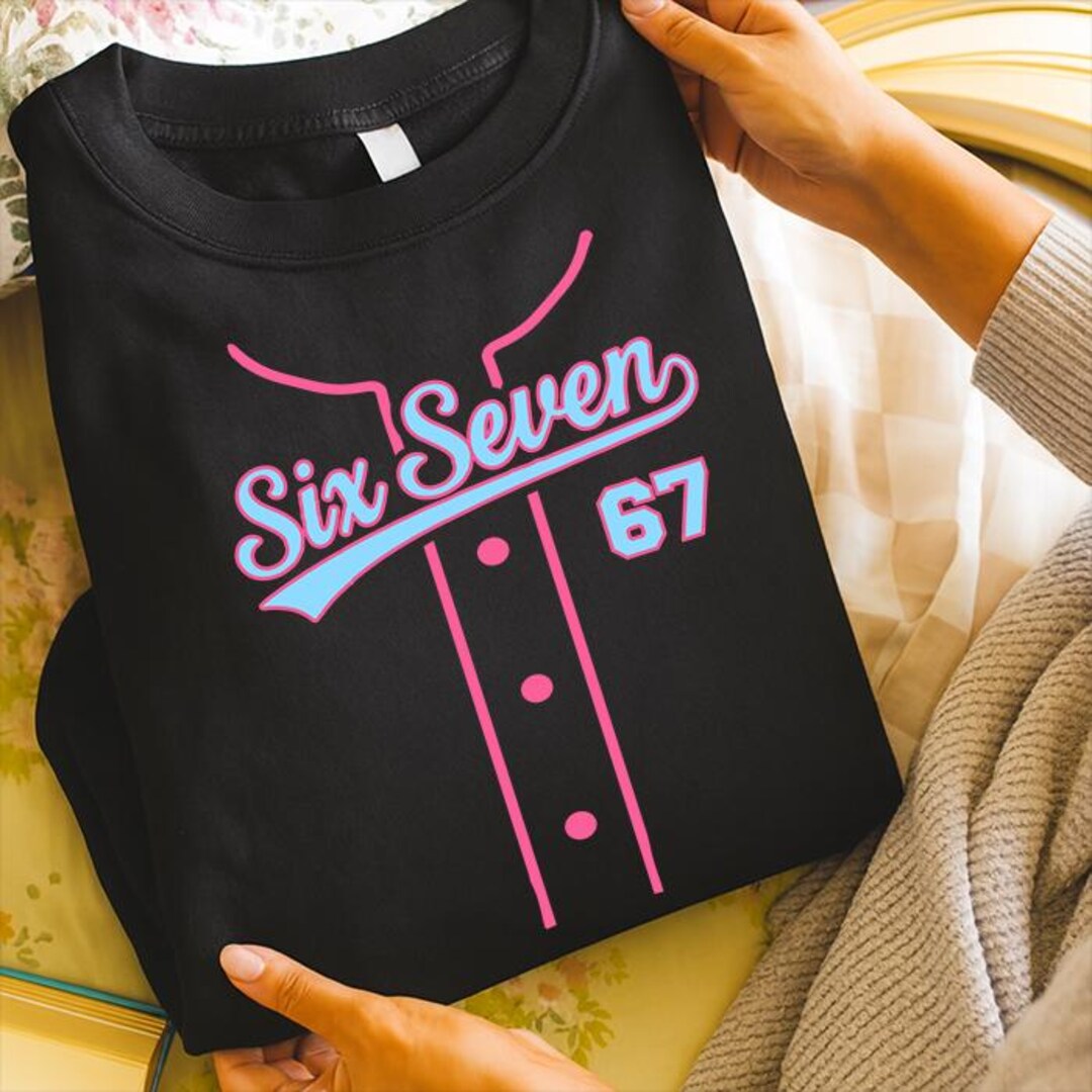 Six Seven 67 Baseball Jersey Meme PNG (digital Download - Etsy