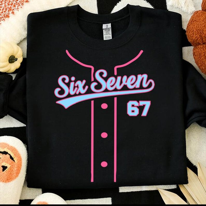Six Seven 67 Baseball Jersey Meme PNG (digital Download - Etsy