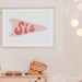 Girls Pennant Art Print, Sis Digitial Print, Baby Sister Nursery Print ...