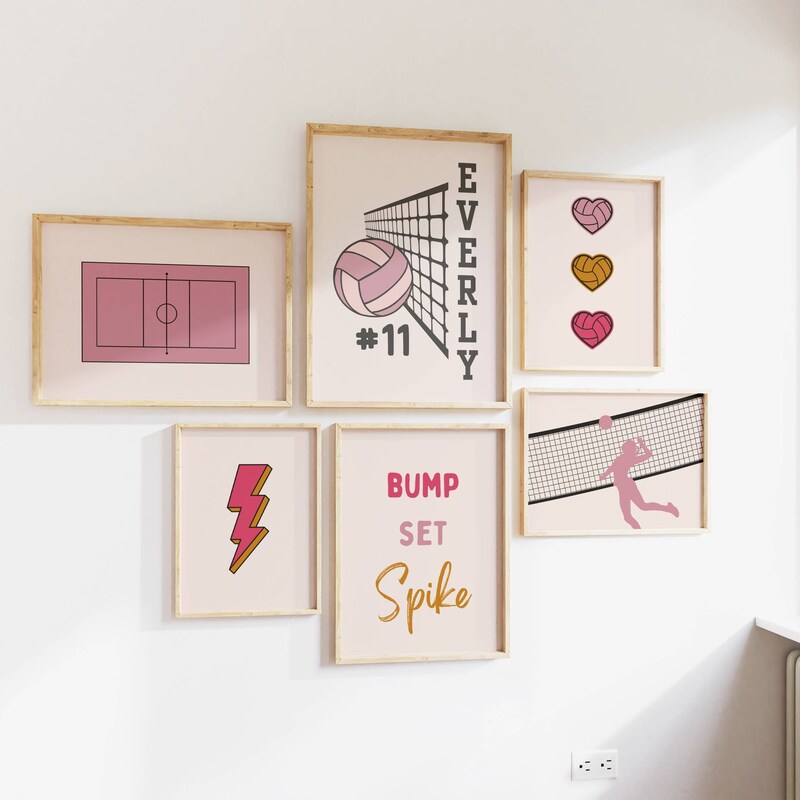 Volleyball Art - Etsy