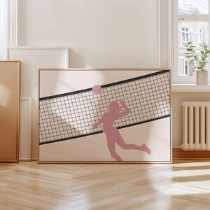 Volleyball Room Decor for Girls, Personalized Sports Wall Art Bundle, 6 ...