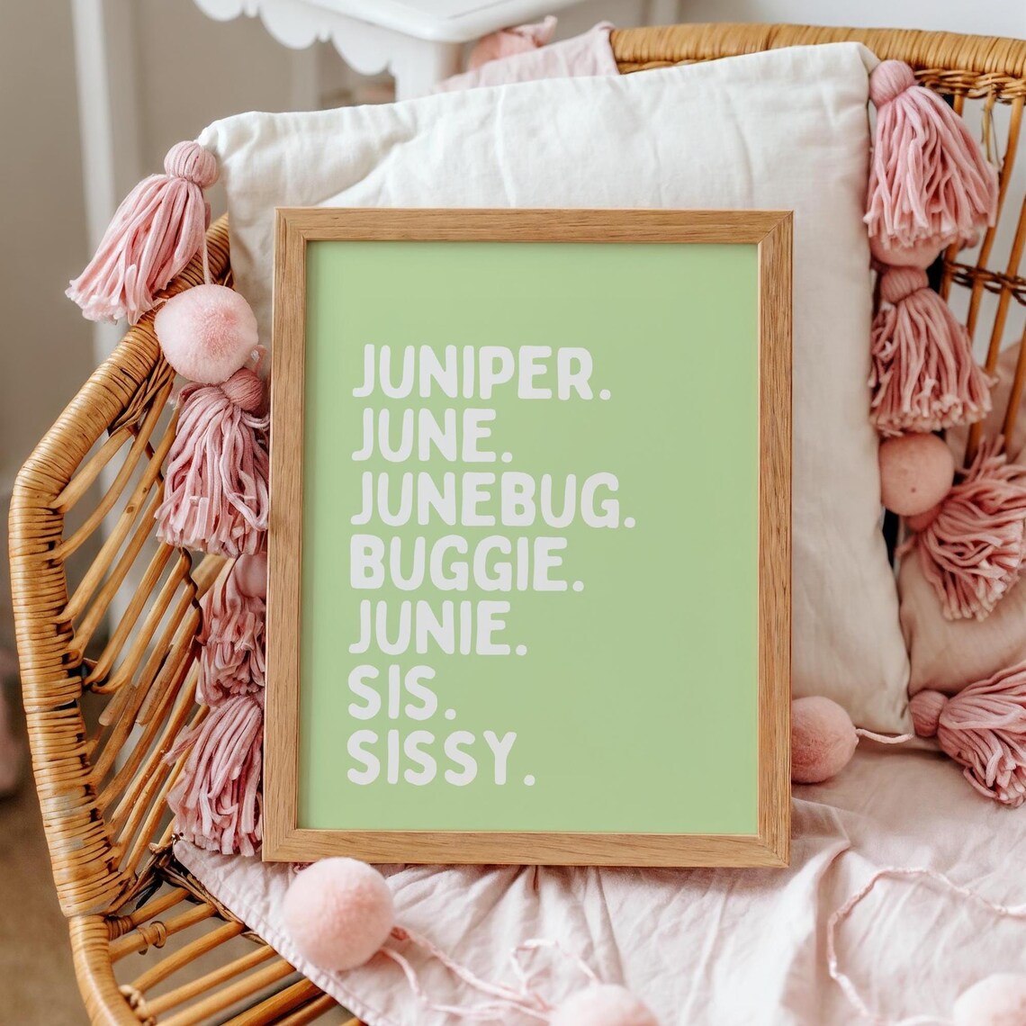 Personalized Nickname Print: Custom Girl's Room Wall Art - Etsy