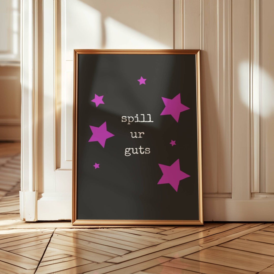 Spill Ur Guts Print GUTS Album Poster Digital DOWNLOAD Olivia Inspired ...