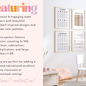 SET OF 6 Educational Posters | Digital Download | Aesthetic Homeschool ...