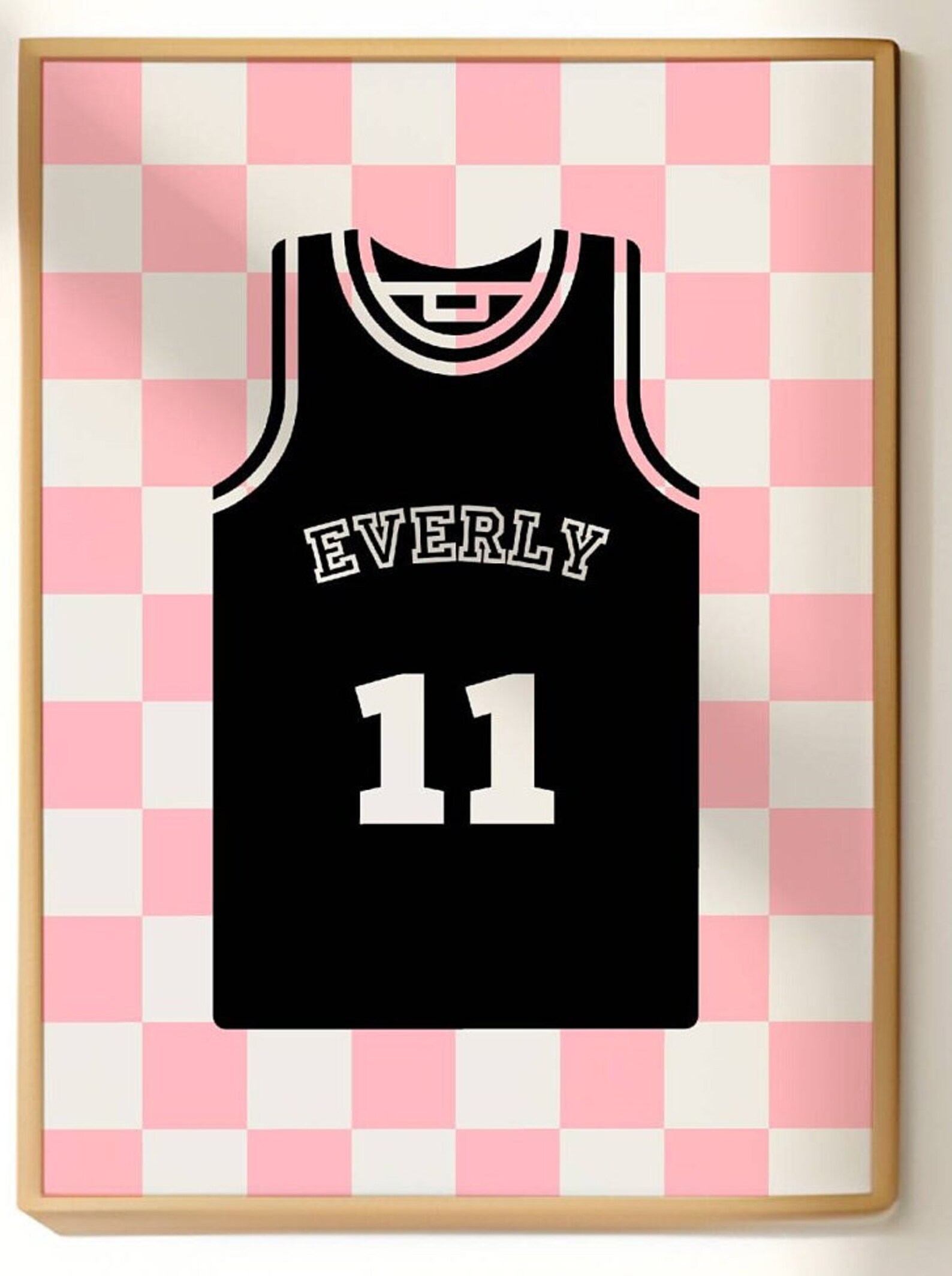 Personalized Girls Basketball Print Set of 3 Custom Name Basketball ...