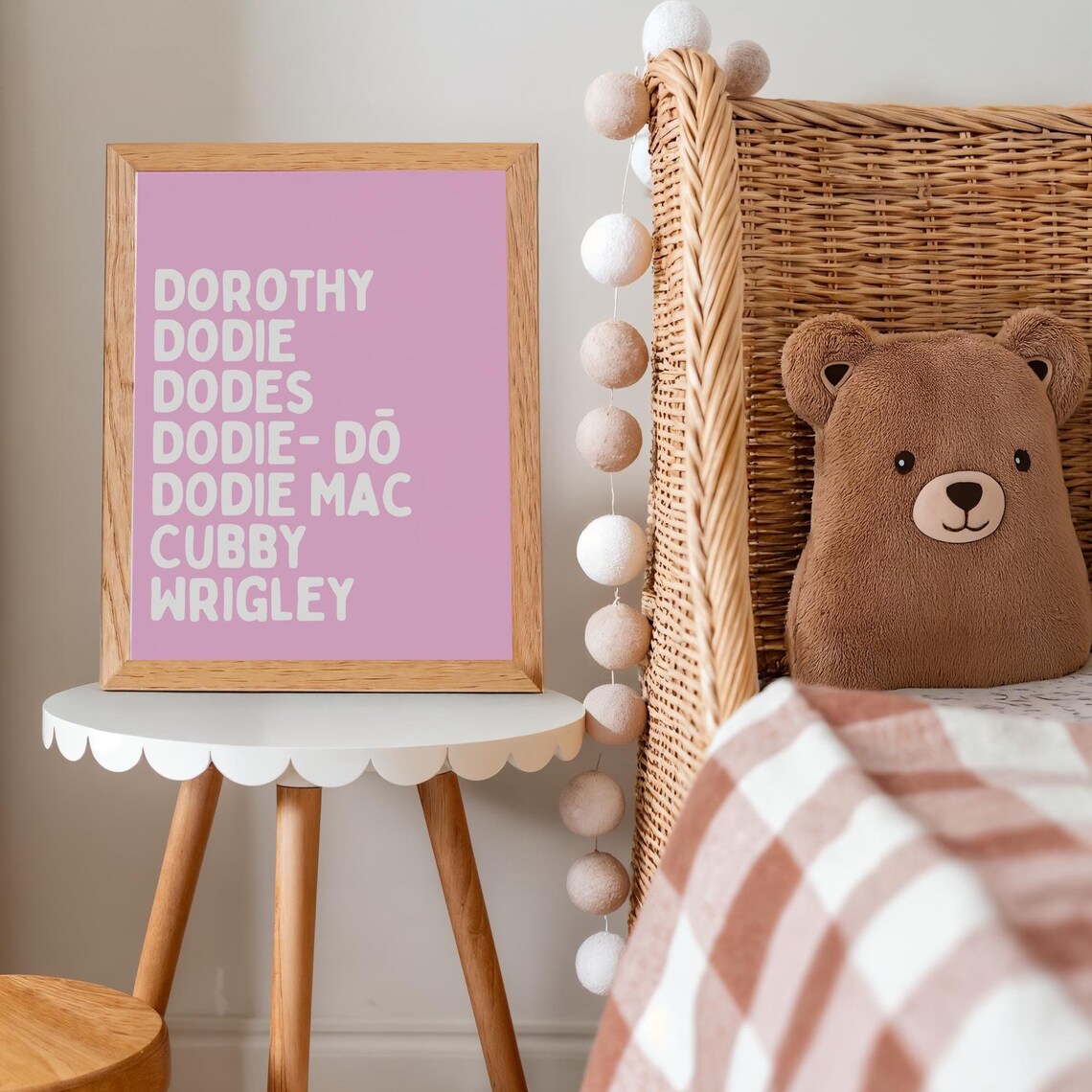 Personalized Nickname Print: Custom Girl's Room Wall Art - Etsy