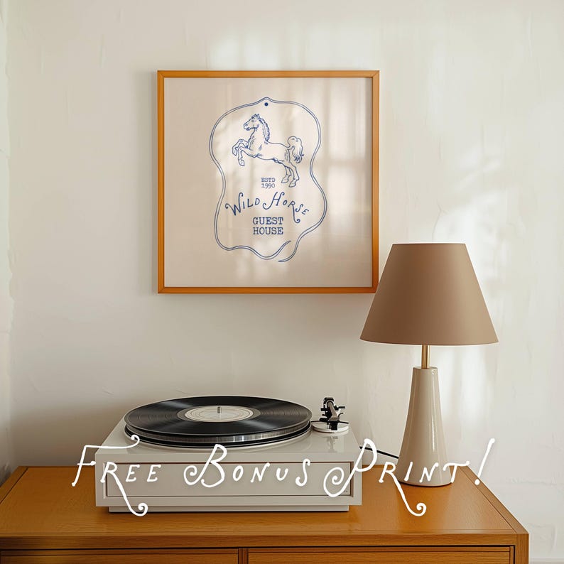 Vintage Western Landscape Print, Cowboy Nursery Decor, Trendy Decor ...