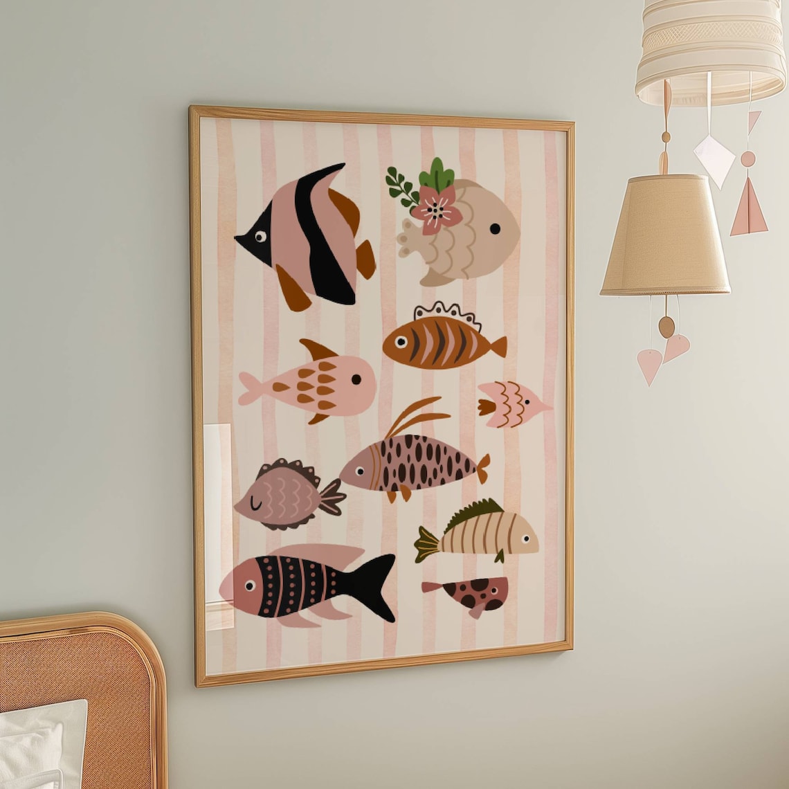 Mermaids Downloadable Print Set of 3 Cute Boho Girls Decor Beach Kids ...