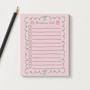 Printable Christmas List Pages, Canva Template, Digital DOWNLOAD ...