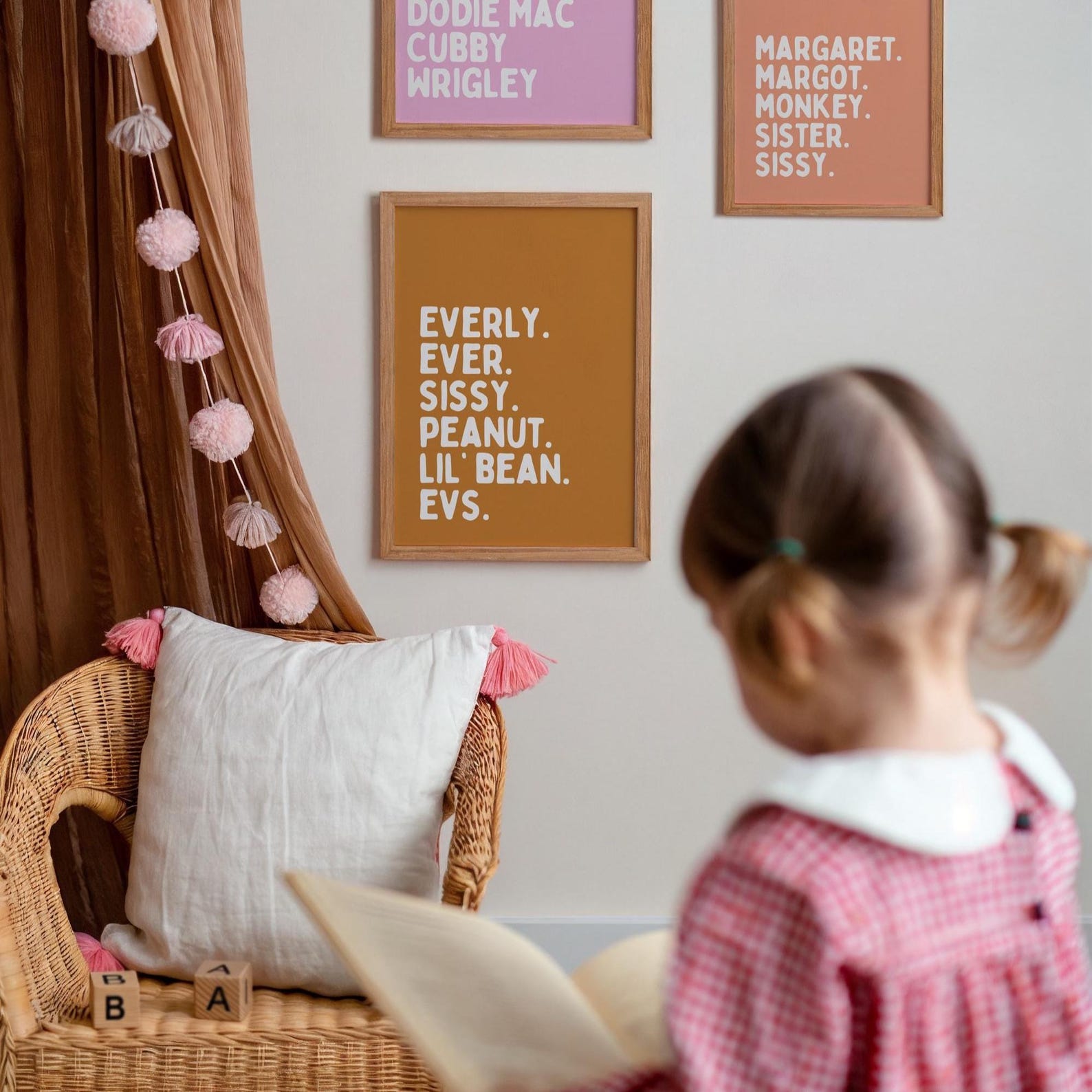 Personalized Nickname Print: Custom Girl's Room Wall Art - Etsy