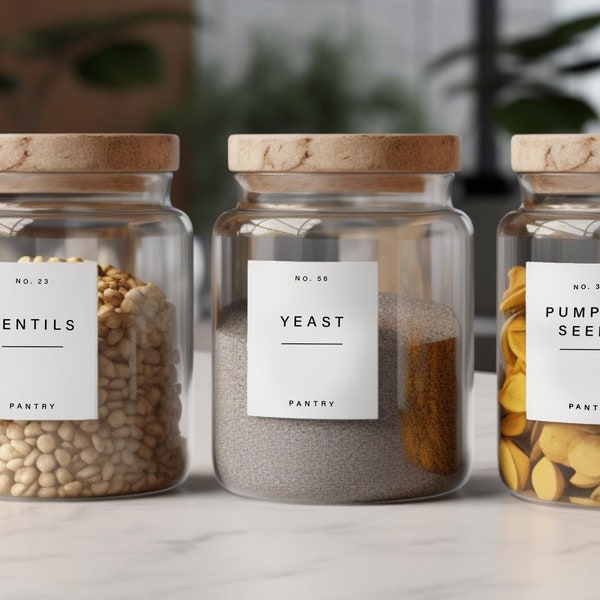 Canister Labels - Etsy