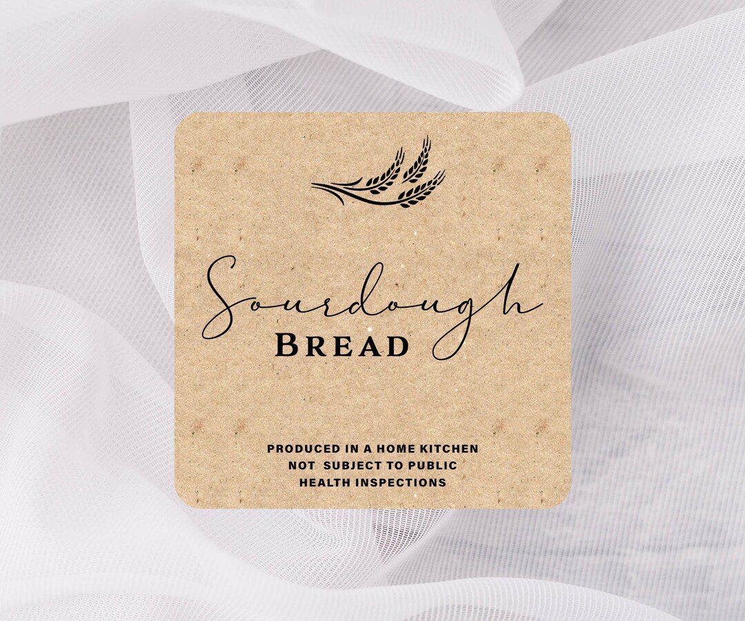 Home Bakery Cottage Law Labels, Custom Matte Stickers, Labels for Baked ...