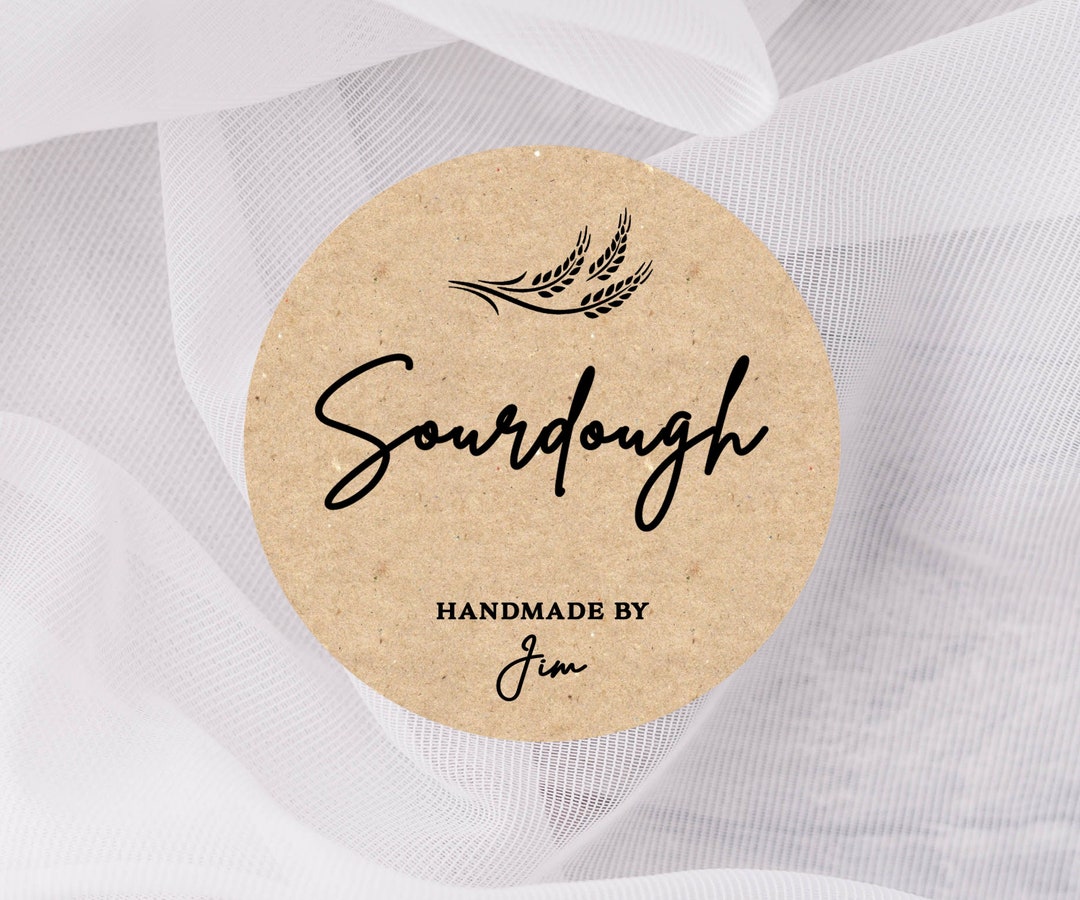 Sourdough Labels, Small Business Stickers,homemade Bread Labels,custom ...